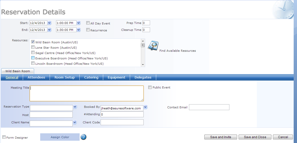 Creating a Single Reservation